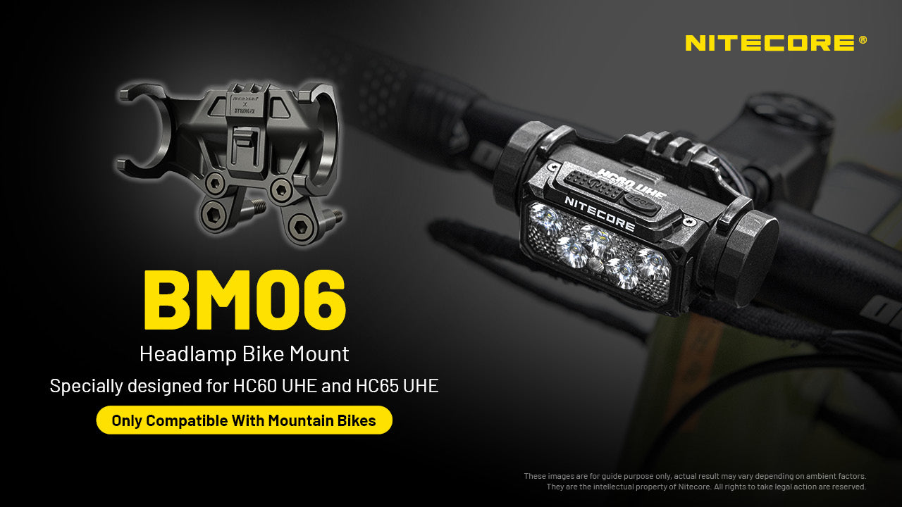 Nitecore BM06 Headlamp Bike Mount for HC60 UHE and HC65 UHE Nitecore Store